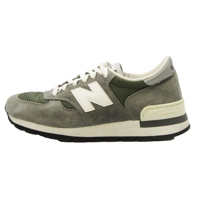 New Balance ニューバランス 26.5cm M990GR1 MADE IN USA 2022年製 40周年モデル 米国製 復刻 990V1 ピッグスキンスエード GRAY ...