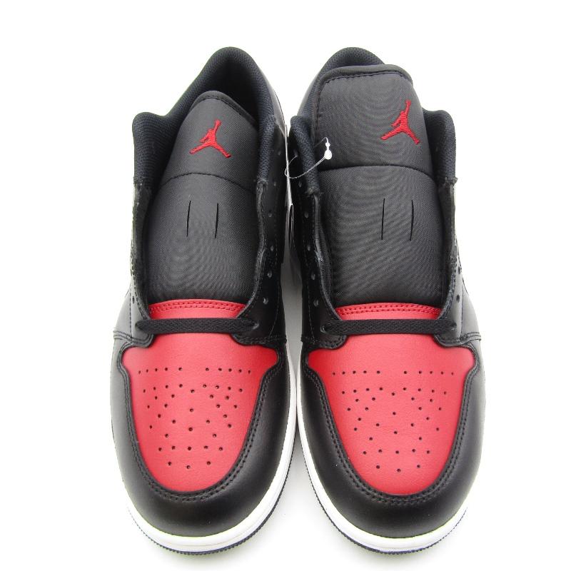 NIKE 未使用 ナイキ 29cm AIR JORDAN 1 LOW BRED 553558-067 エアジョーダン ロー BLACK ...