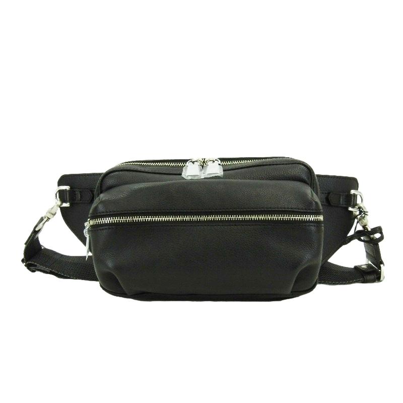 aniary 未使用 アニアリ ボディバッグ 07-07002 Shrink Leather ウエストバッグ 牛革 日本製 ブラック 黒 24005073 : クラシック - 通販 ...