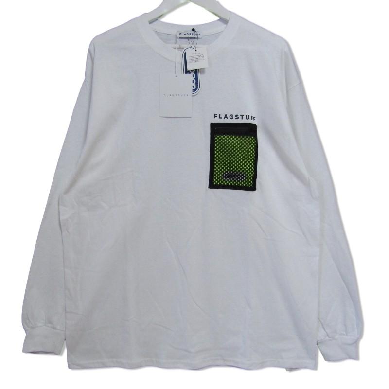 未使用 FLAGSTUFF × OUTDOOR PRODUCTS フラッグスタッフ 18AW 長袖Tシャツ 18AW-FS×OD-05 アウトドア ホワイト 白 XL メンズ 中古 ...