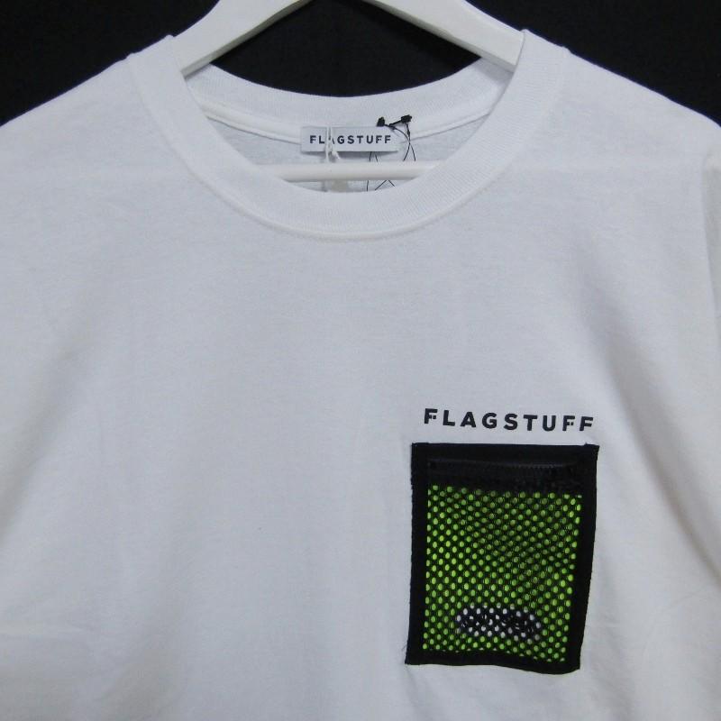 未使用 FLAGSTUFF × OUTDOOR PRODUCTS フラッグスタッフ 18AW 長袖Tシャツ 18AW-FS×OD-05 アウトドア ホワイト 白 L メンズ 中古 ...