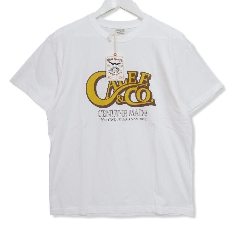 未使用 CALEE キャリー 19SS Main logo t-shirt CL-19SS052 半袖Tシャツ プリント ホワイト 白 L タグ付き メンズ 中古 27002259 : ...