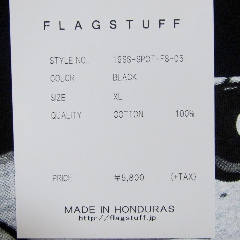 未使用 FLAGSTUFF フラッグスタッフ 半袖Tシャツ 19SS-SPOT-FS-05 EYE BOX Tee ブラック 黒 XL タグ付き メンズ 中古 27002576 : ...