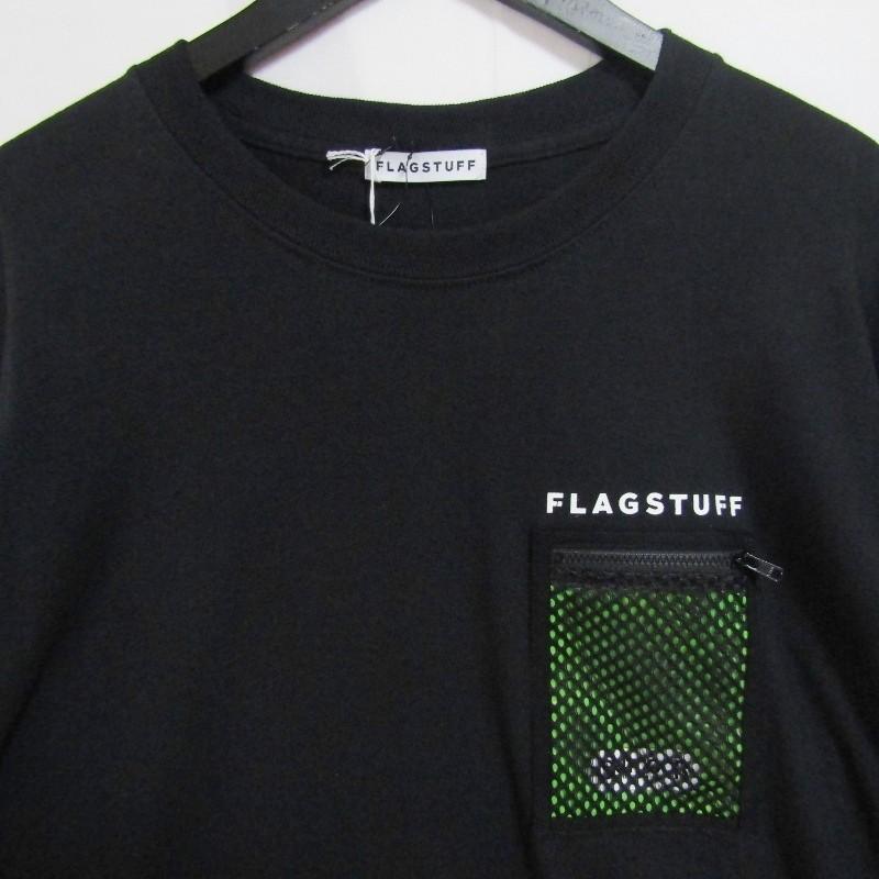 FLAGSTUFF × OUTDOOR PRODUCTS フラッグスタッフ 長袖Tシャツ 18AW-FS×OD-05 アウトドア ブラック 黒 L タグ付き メンズ 中古 27002585 ...