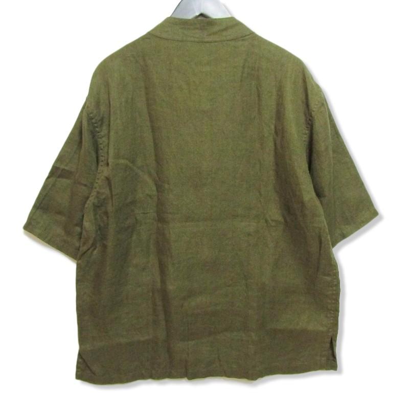 未使用 ANDFAMILYS アンドファミリー 半袖シャツ JKH-1906565 KFU LINEN H-JACKET カンフー ...