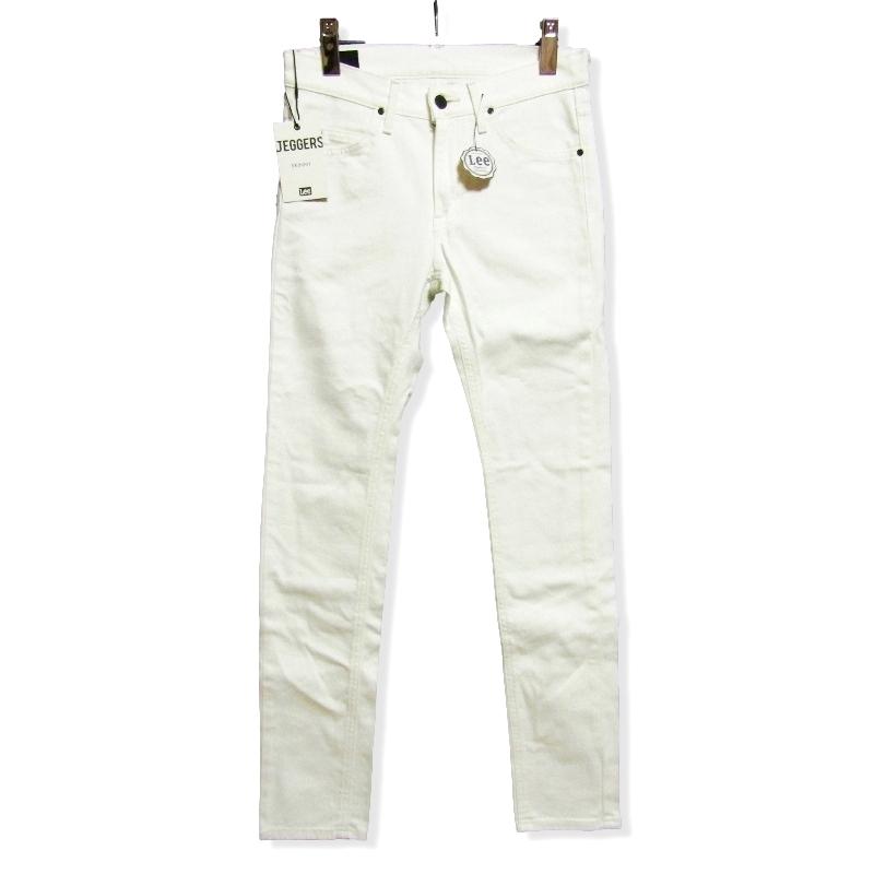 未使用 Lee リー ワークパンツ LM1400-118 JEGGERS SKINNY チノ ストレッチ スキニー ホワイト 白 XS タグ ...