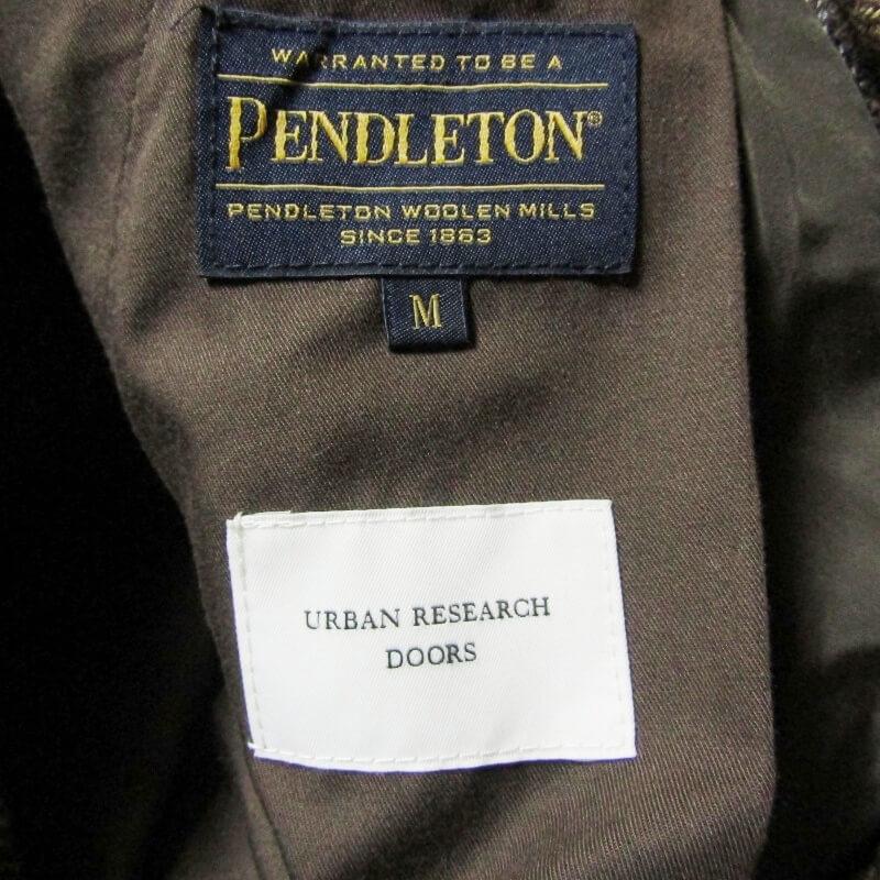 PENDLETON × URBAN RESEARCH DOORS ペンドルトン アーバンリサーチ スラックス 別注 0475-1227 1タック ブラウン 茶 M 27100206 : ...