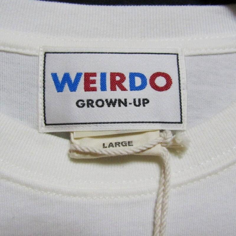 WEIRDO 未使用 ウィアード 半袖Tシャツ WRD-21-SS-31 S/S Crew Neck Tee Porn クルーネック ホワイト ...