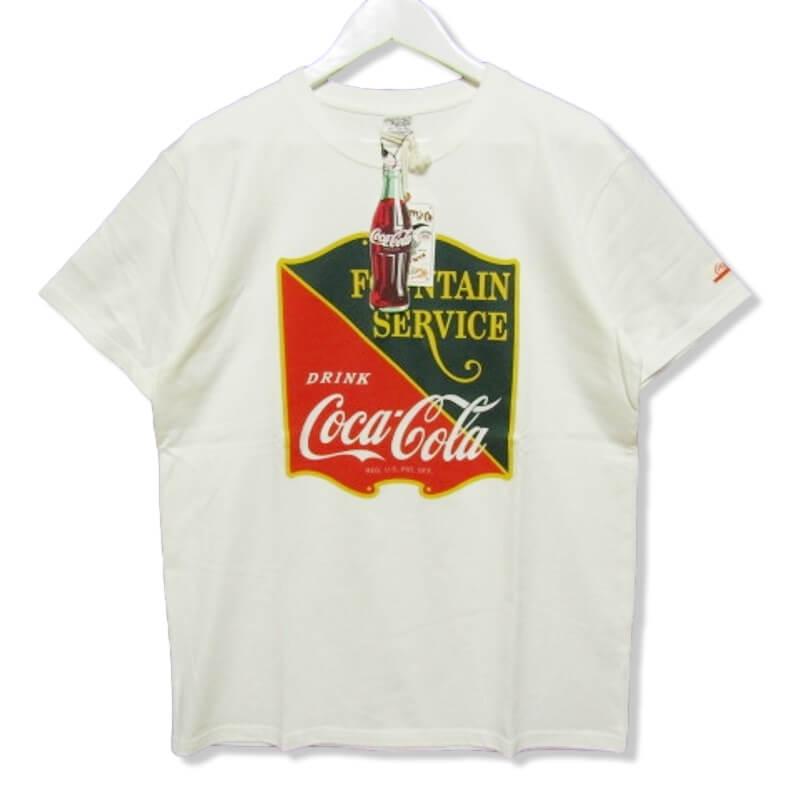 未使用 CALEE × COCA COLA キャリー emblem t-shirt CL-20SS001CC コカコーラ 半袖Tシャツ ホワイト 白 M タグ付き 27101214 : ...