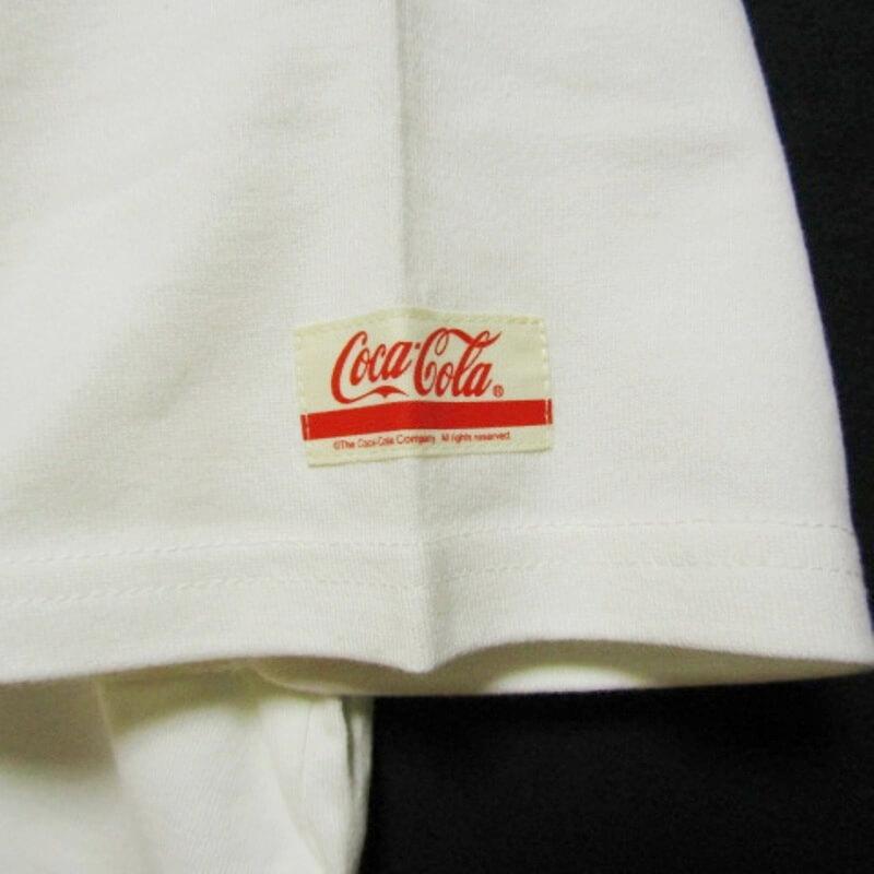 未使用 CALEE × COCA COLA キャリー emblem t-shirt CL-20SS001CC コカコーラ 半袖Tシャツ ホワイト 白 M タグ付き 27101214 : ...