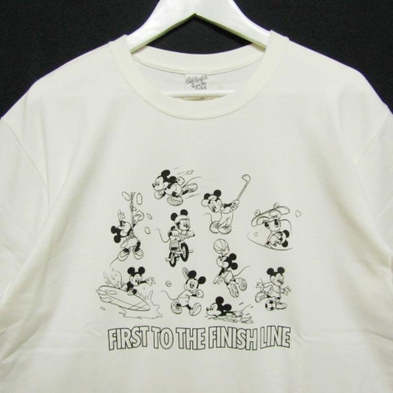 CALEE 未使用 × Disney キャリー Multi player t-shirt CL-21SS001D ディズニー 半袖Tシャツ ホワイト 白 L タグ付き 27101220 ...