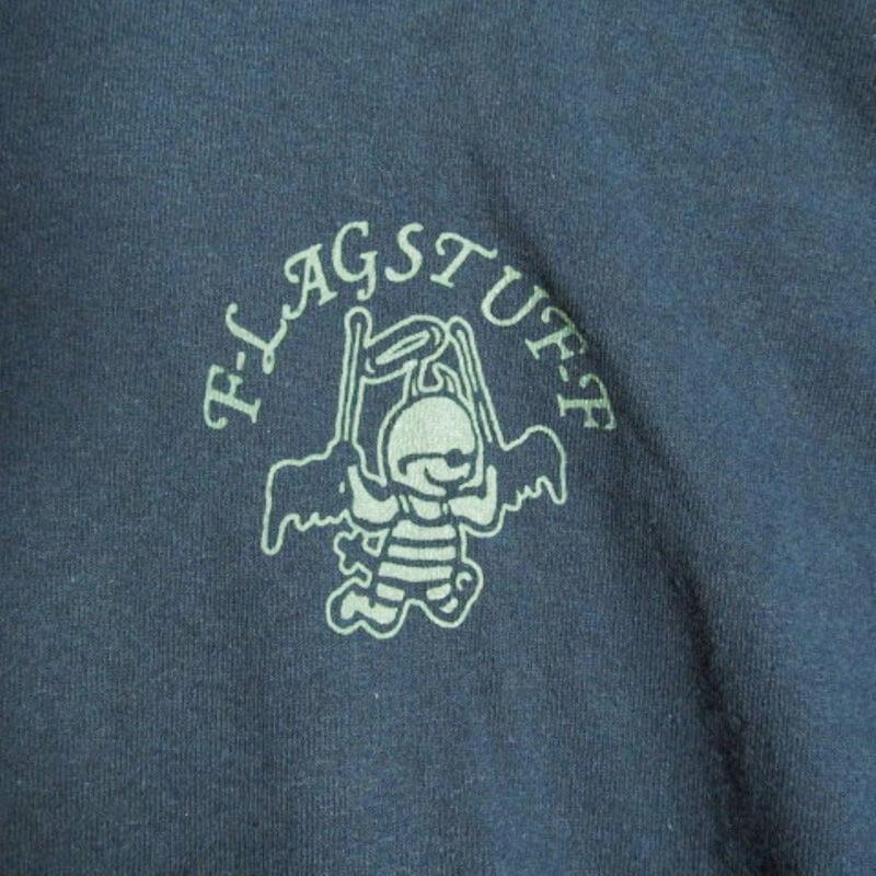 未使用 FLAGSTUFF フラグスタフ 長袖Tシャツ 22SS-FS-38 Holiday LS TEE プリント ネイビー 紺 XL タグ付き 27101402 : 27101402 ...