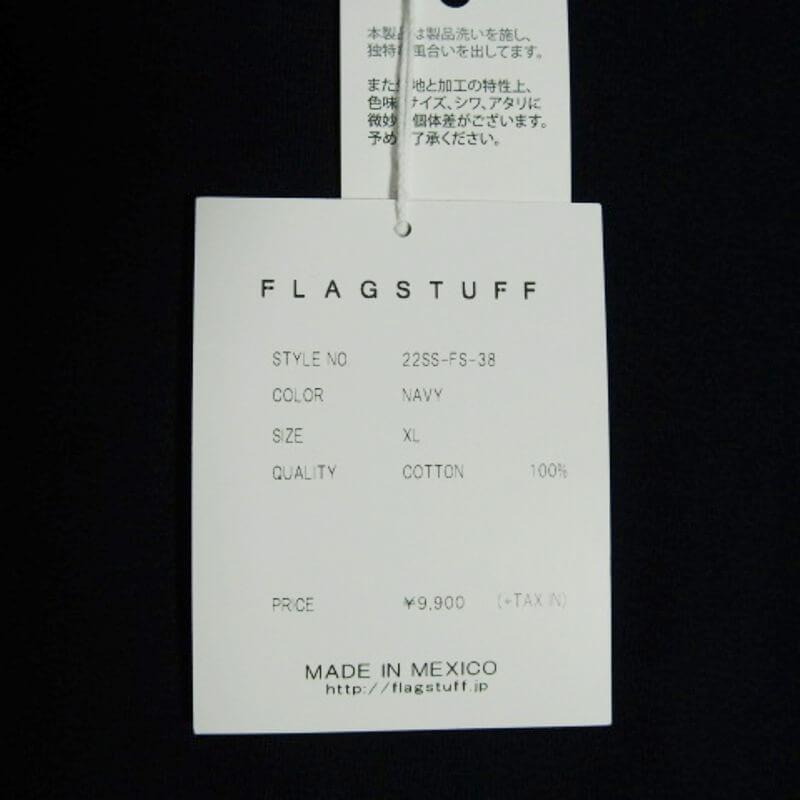 未使用 FLAGSTUFF フラグスタフ 長袖Tシャツ 22SS-FS-38 Holiday LS TEE プリント ネイビー 紺 XL タグ付き 27101402 : 27101402 ...