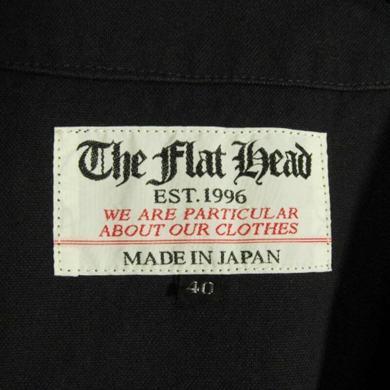 THE FLATHEAD フラッドヘッド ダックワークベスト FN-OJ-CV002 DUCK WORK VEST コットン ブラック 黒 40 タグ付き 27101564 : クラシック ...