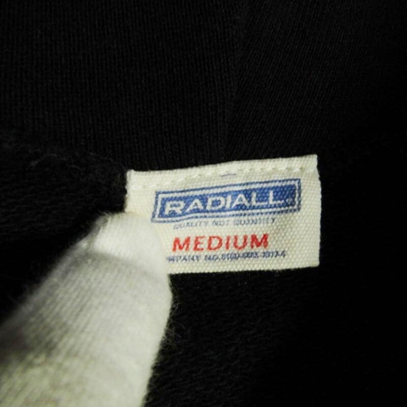 RADIALL ラディアル ジップパーカー RAD-13AW-CUT005 プリント 裏起毛 ブラック 黒 M 27101981 ...