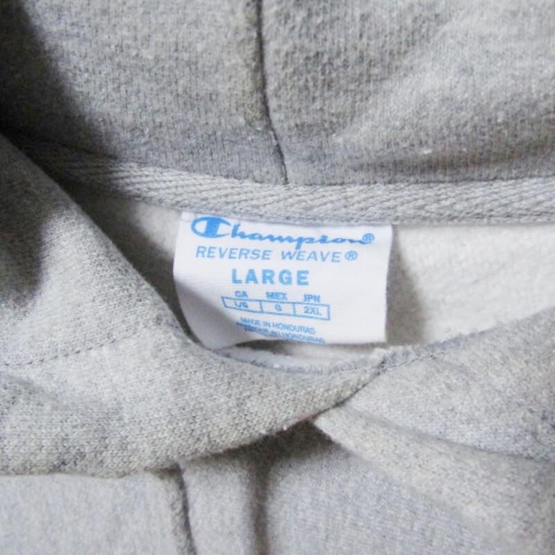 champion チャンピオン プルオーバーパーカー 復刻青タグ REVERSE WEAVE リバースウィーブ グレー 2XL ...