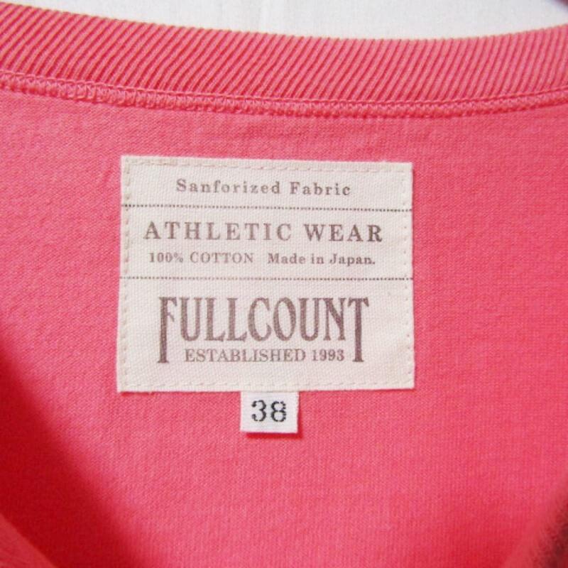 FULLCOUNT フルカウント 7分袖Tシャツ 5805P-JAM BASIC POCKET Tee ベーシックポケット コットン 日本製 ピンク 38 27102899 : クラシック ...