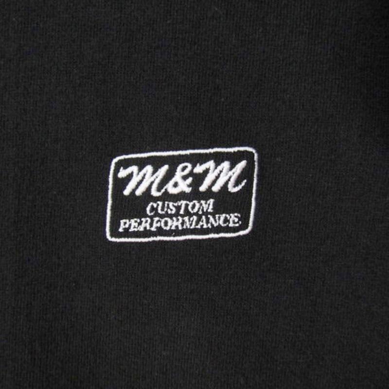 美品 M&M CUSTOM PERFORMANCE エムアンドエムカスタムパフォーマンス 長袖Tシャツ 22-MT-020 PRINT L/STEE ブラック M タグ付き 27103003 ...