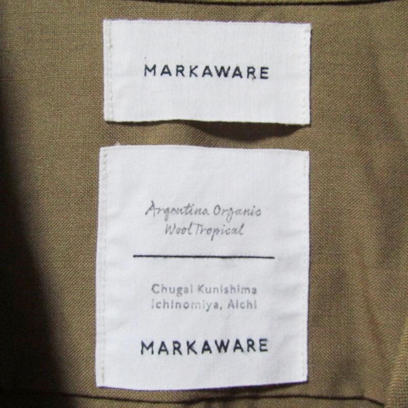 MARKAWARE マーカウェア コーチジャケット A18A-05SH01C COACH SHIRTS ORGANIC WOOL TROPICAL 日本製 カーキ 2 27103083 ...