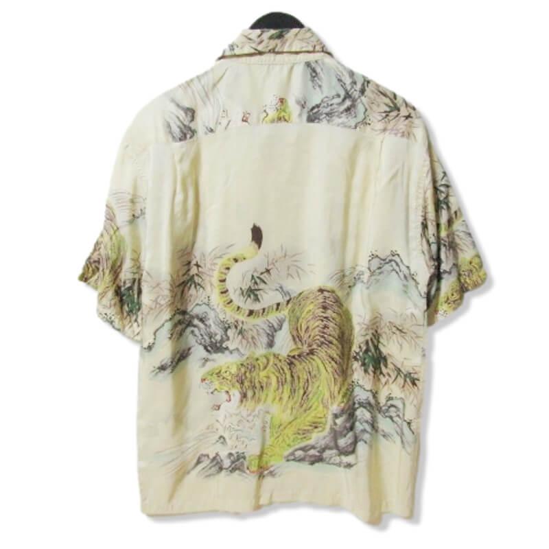 SUN SURF サンサーフ 半袖アロハシャツ SS30213 実名復刻 SASA TORA 虎 スペシャルエディション ベージュ M 27103401 : クラシック - 通販 ...