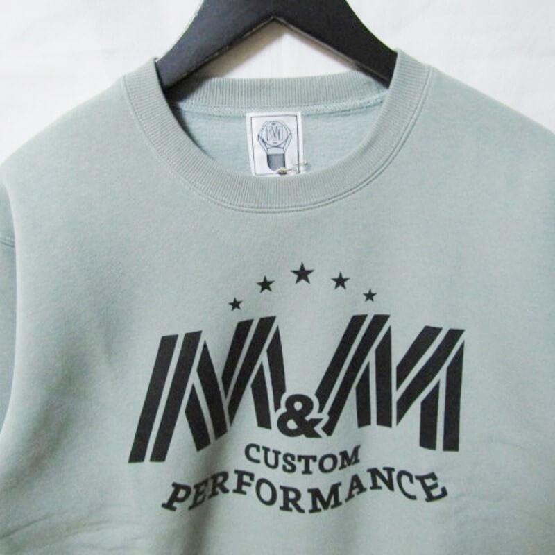 未使用 M&M CUSTOM PERFORMANCE エムアンドエム スウェット 22-MSW-005 HEAVY SWEAT プリント M タグ付き 27103456 :27103456 ...