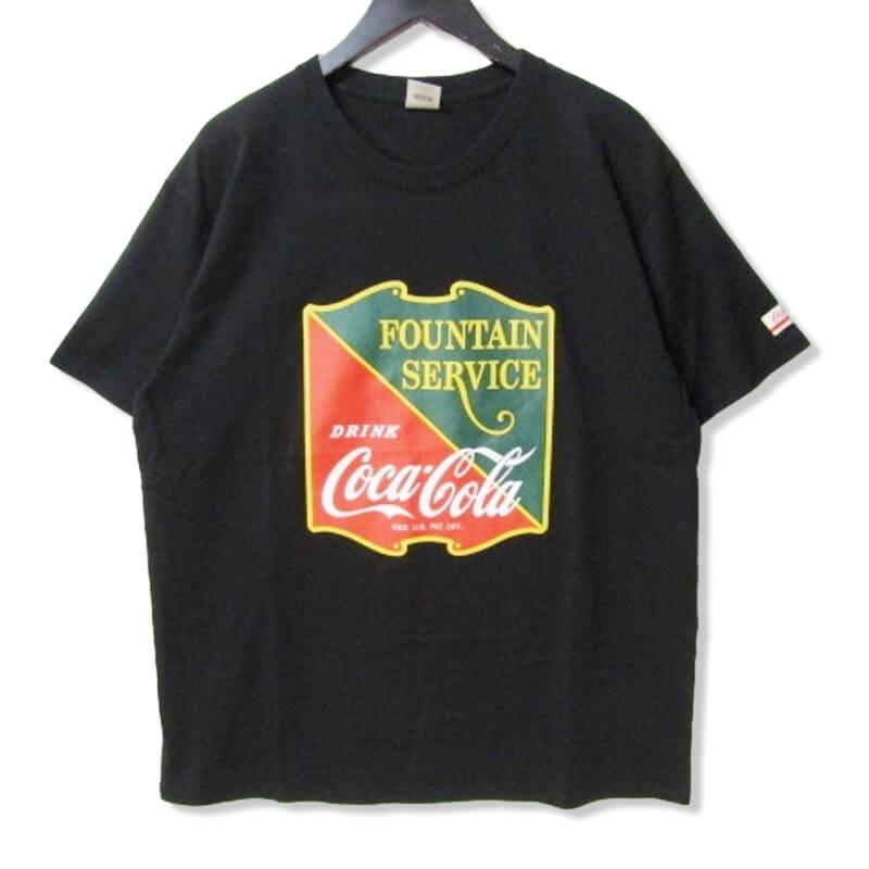 CALEE × COCA-COLA キャリー 半袖Tシャツ CL-20SS001CC コカ・コーラ プリント コットン ブラック 黒 XL 27103933 : クラシック - 通販 ...
