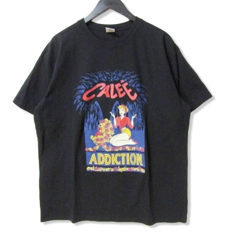 CALEE キャリー 半袖Tシャツ CL-21SS084 Stretch addiction プリント コットン ブラック 黒 XL 27103935 : クラシック - 通販 - Yahoo ...