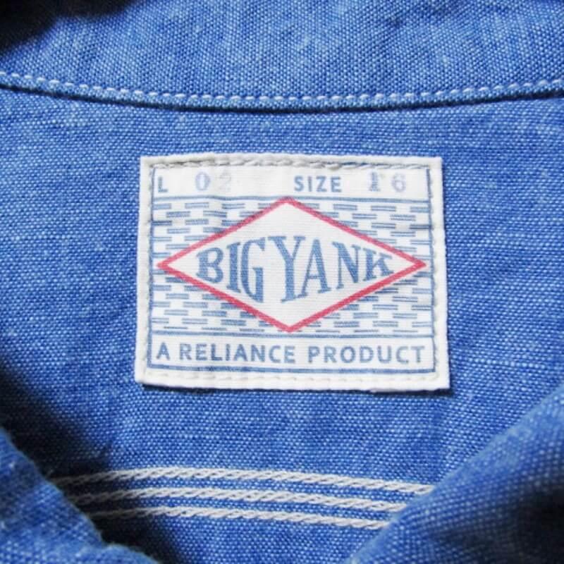 BIG YANK ビッグヤンク 長袖シャンブレーシャツ 600-000-02 1935 ORIGINAL CHAMBRAY コットン 日本製 インディゴ 16 27104554 : クラシック ...