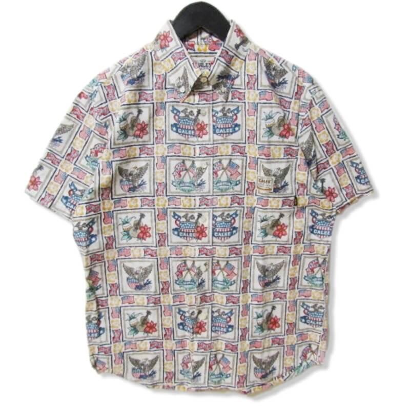 CALEE キャリー 半袖ボタンダウンシャツ CL-17SS087 17SS 総柄 コットン 日本製 マルチ L 27104612 : クラシック - 通販 - Yahoo!ショッピング