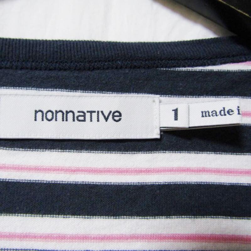 nonnative ノンネイティブ ボーダー 長袖Tシャツ NN-C3508 19SS DWELLER L/S TEE COTTON JERSEY BORDER ネイビー 1 27104615 ...