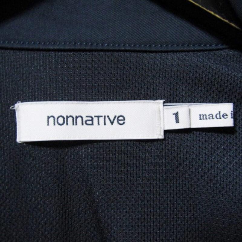 nonnative ノンネイティブ チノクロス コーチジャケット NN-J3508 19SS EDUCATOR JACKET POLY CHINO CLOTH 日本製 ネイビー 1 ...