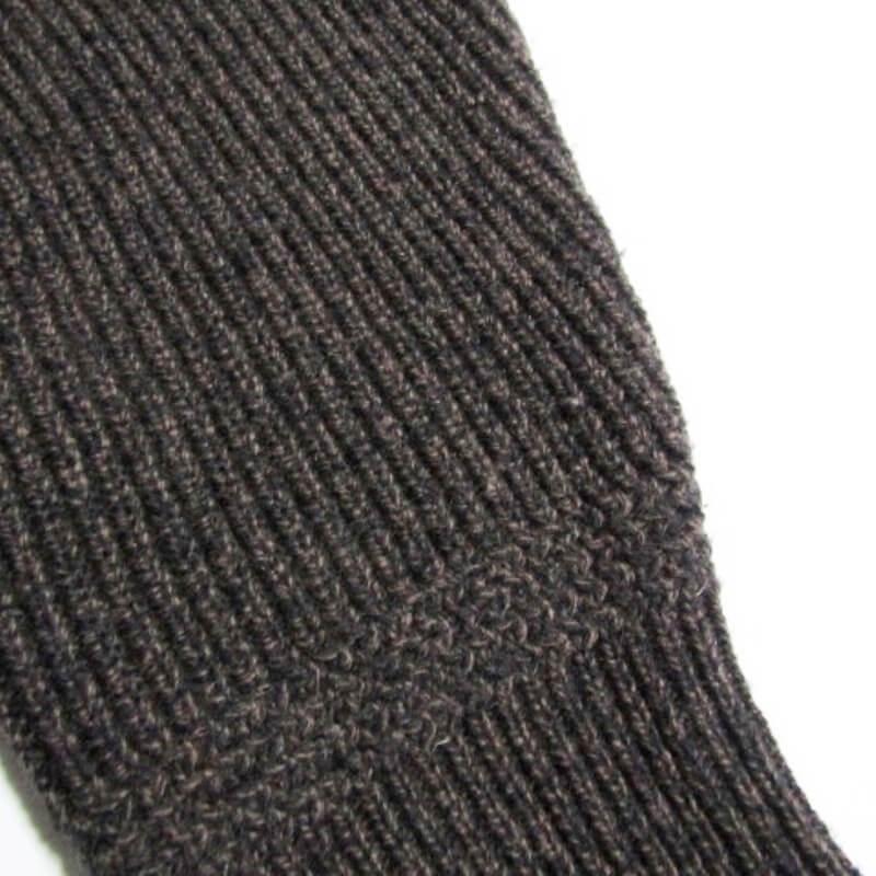 CALEE キャリー クルーネックニット TWO TONE CREW NECK KNIT SWEATER 長袖 ウール バイカラー 日本製 ブラウン L 27104813 :27104813 ...