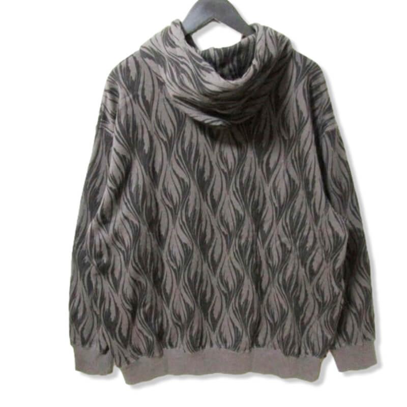 CALEE キャリー フェザーパターン プルオーバーパーカー CL-23AW019 FEATER PATTERN PULLOVER HD CHARCOAL XL 27105898 ...