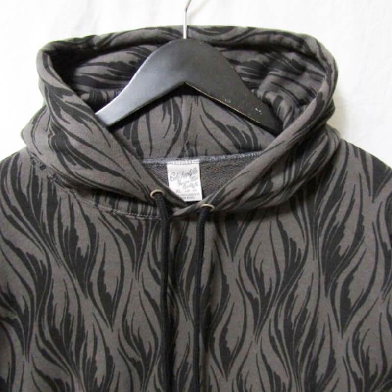 CALEE キャリー フェザーパターン プルオーバーパーカー CL-23AW019 FEATER PATTERN PULLOVER HD CHARCOAL XL 27105898 ...