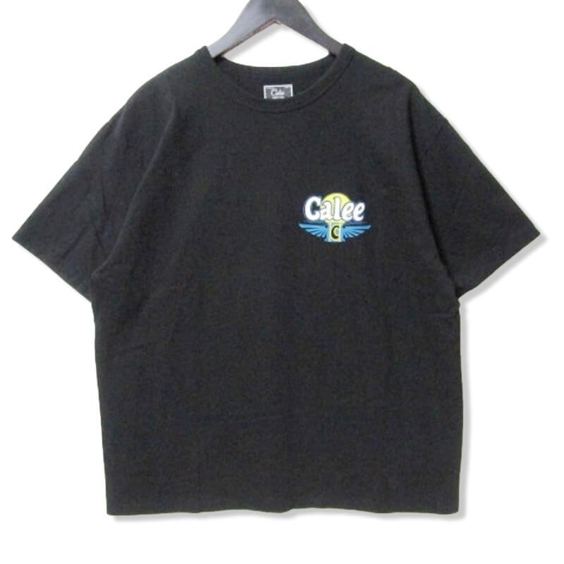 CALEE キャリー 半袖Tシャツ WING LOGO プリント ウィングロゴ ブラック 黒 XL 27106376 : クラシック - 通販 - Yahoo!ショッピング