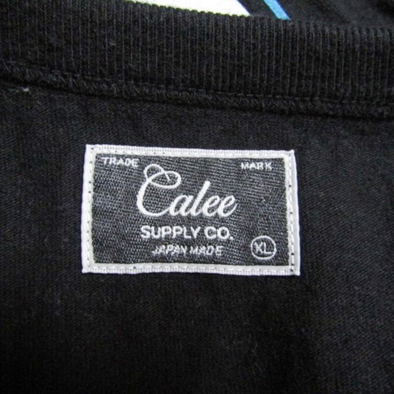 CALEE キャリー 半袖Tシャツ WING LOGO プリント ウィングロゴ ブラック 黒 XL 27106376 : クラシック - 通販 - Yahoo!ショッピング