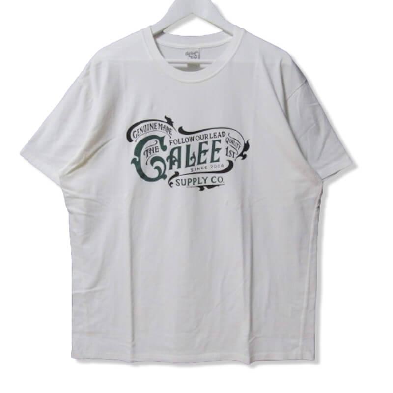 CALEE キャリー 半袖Tシャツ MAIN LOGO プリント ホワイト 白 XL 27106378 : クラシック - 通販 - Yahoo!ショッピング