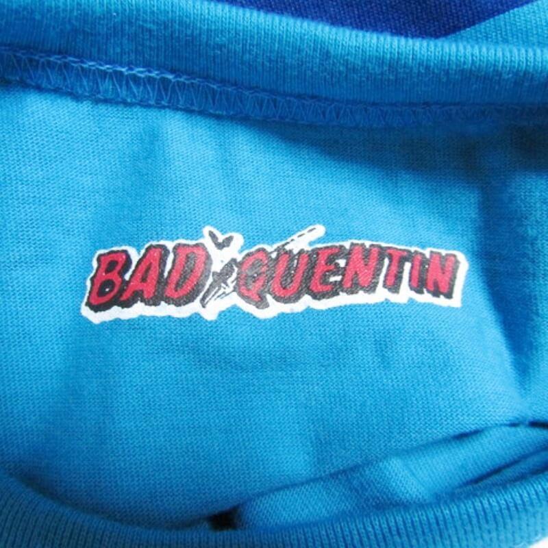 未使用 BAD QUENTIN バッドクエンティン 半袖Tシャツ BQ-C10 ボーダー Tee ブルー M タグ付き 27106511 ...