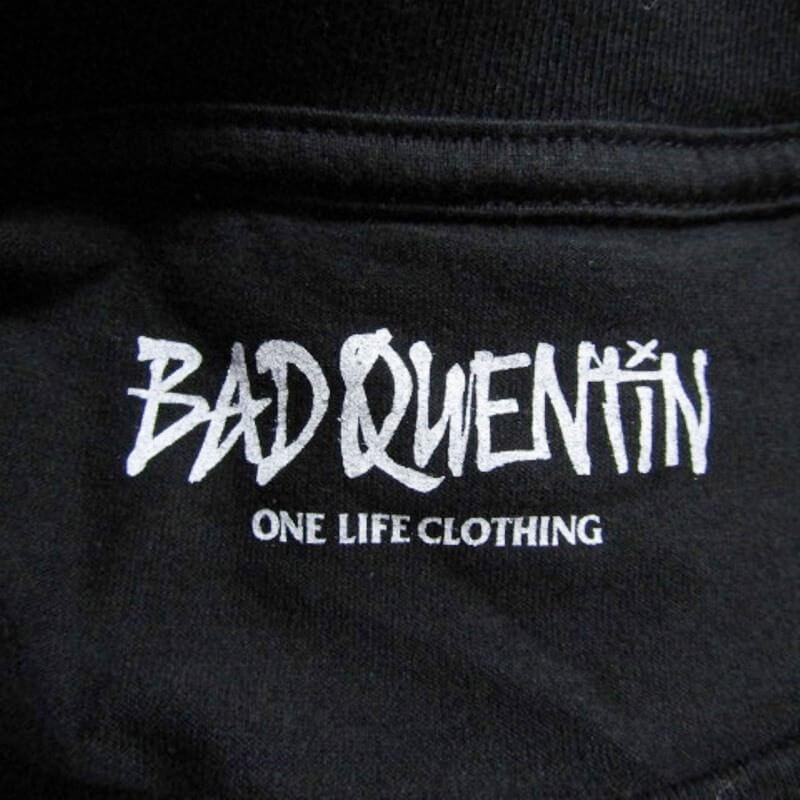 未使用 BAD QUENTIN バッドクエンティン 半袖Tシャツ BQ-C07 PRINT T-SHIRTS ブラック 黒 S タグ付き ...