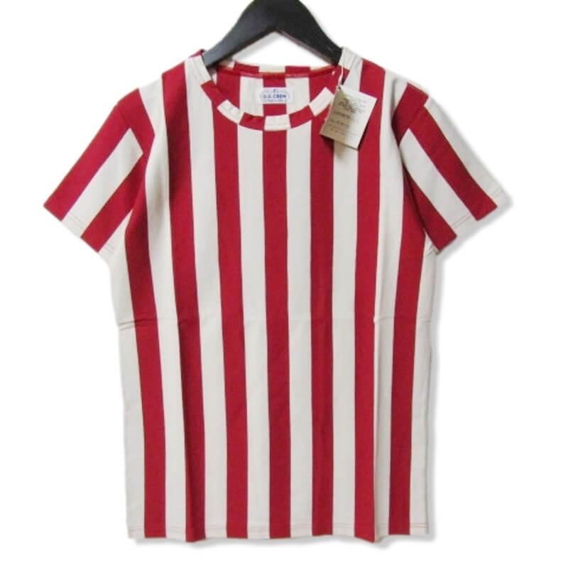 未使用 O.C CREW オーシークルー 半袖Tシャツ OCR14SM-TE03 ストライプ Tee レッド S タグ付き 27106517 : クラシック - 通販 - Yahoo!ショッピング