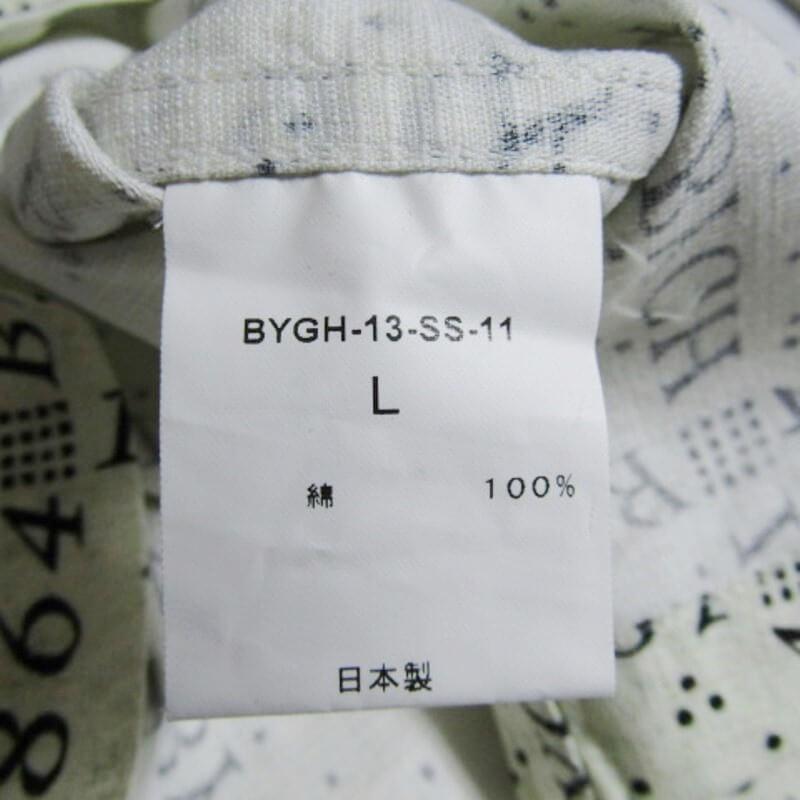 未使用 BY GLAD HAND バイグラッドハンド 半袖シャツ BYGH-13-SS-11 コットン 1864 プリント アイボリー L タグ付き 27106943 : クラシック - 通販 ...
