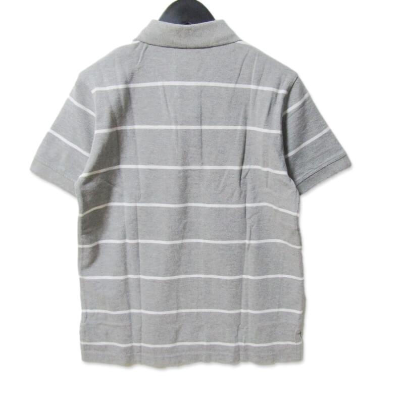 未使用 Champion チャンピオン 半袖ポロシャツ C3-R309 ボーダー コットン グレー M 27107539 : クラシック ...