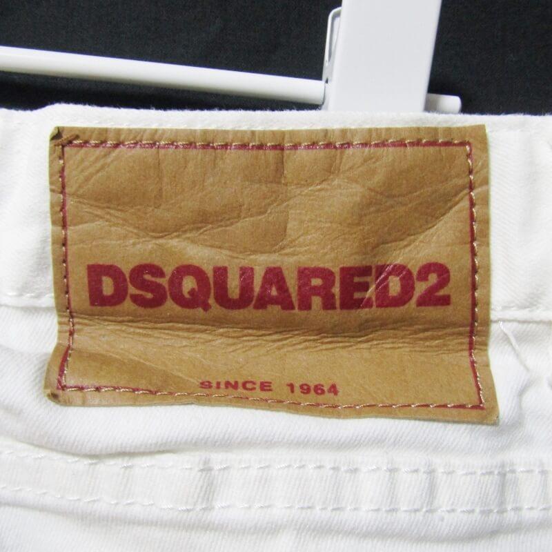 DSQUARED2 ディースクエアード デニムパンツ S78LA0680 S30188 classics kenny twist jean ホワイト 白 48 27108203 : クラシック ...