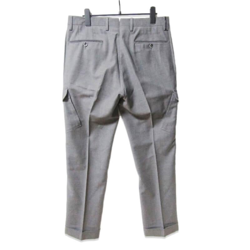 美品 PT01 × BEAMS F ピーティーゼロウーノ スラックスパンツ COVFOM AN64 ビームスF スリムフィット グレー 46 ...