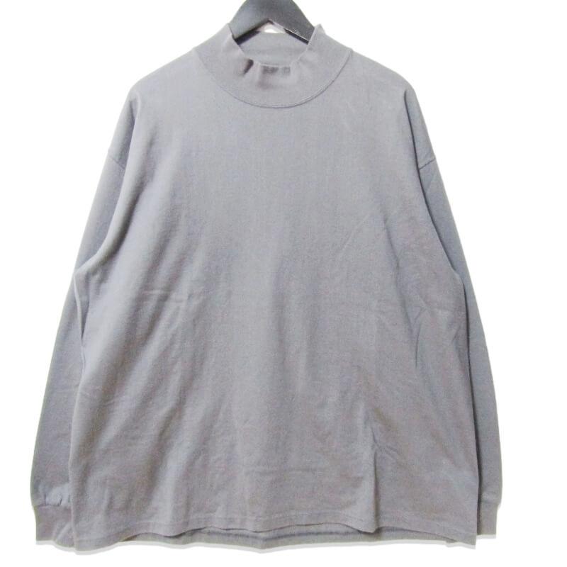 Graphpaper グラフペーパー 長袖モックネックTシャツ L/S Mock Neck Tee カットソー コットン 日本製 グレー F 27108810 : 27108810 ...