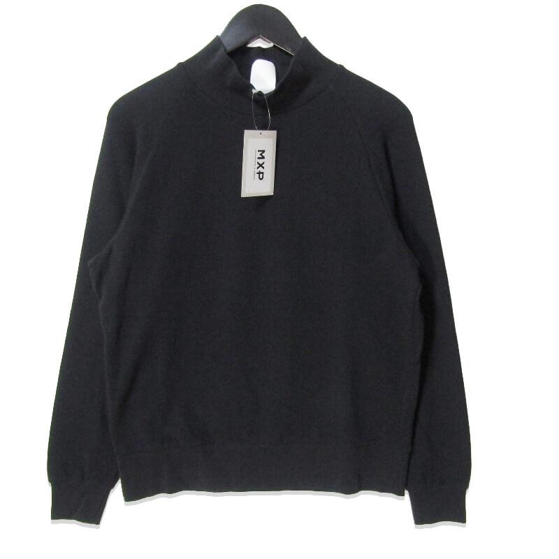 未使用 MXP エムエックスピー 長袖Tシャツ MU30322 LONG SLEEVE MOCKNECK モックネック コットン ポリエステル ブラック S 27108850 : クラシック ...