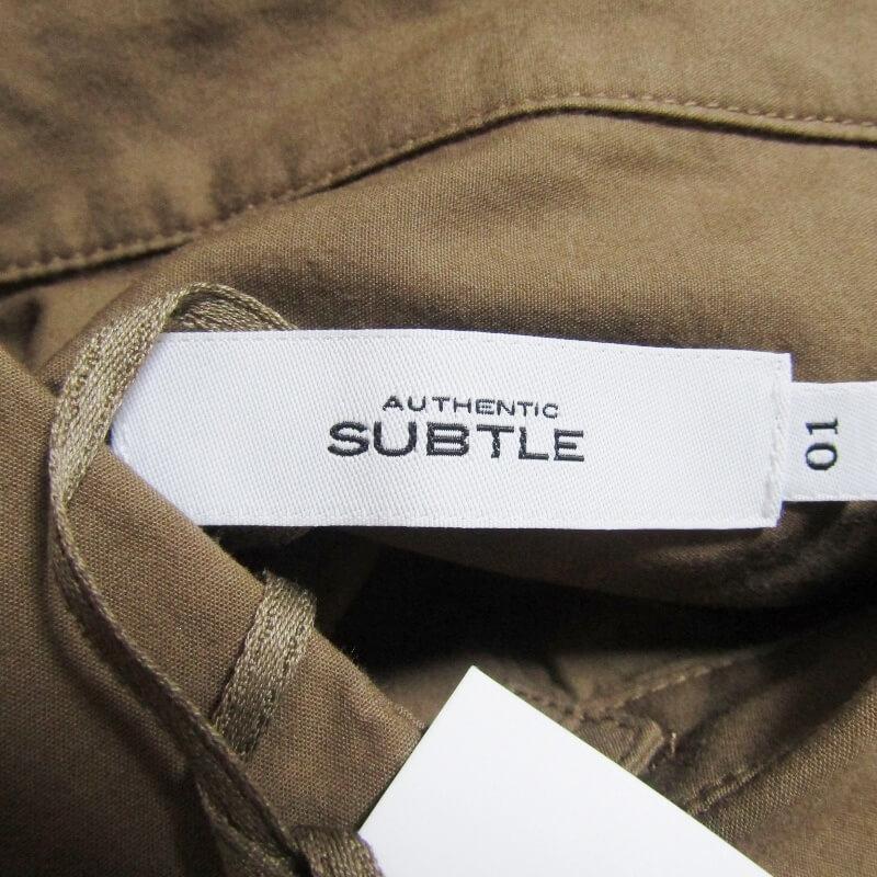 未使用 SUBTLE サートル 長袖シャツ ハーフボタン コットン 日本製 ブラウン 1 27109485 : クラシック - 通販 - Yahoo!ショッピング