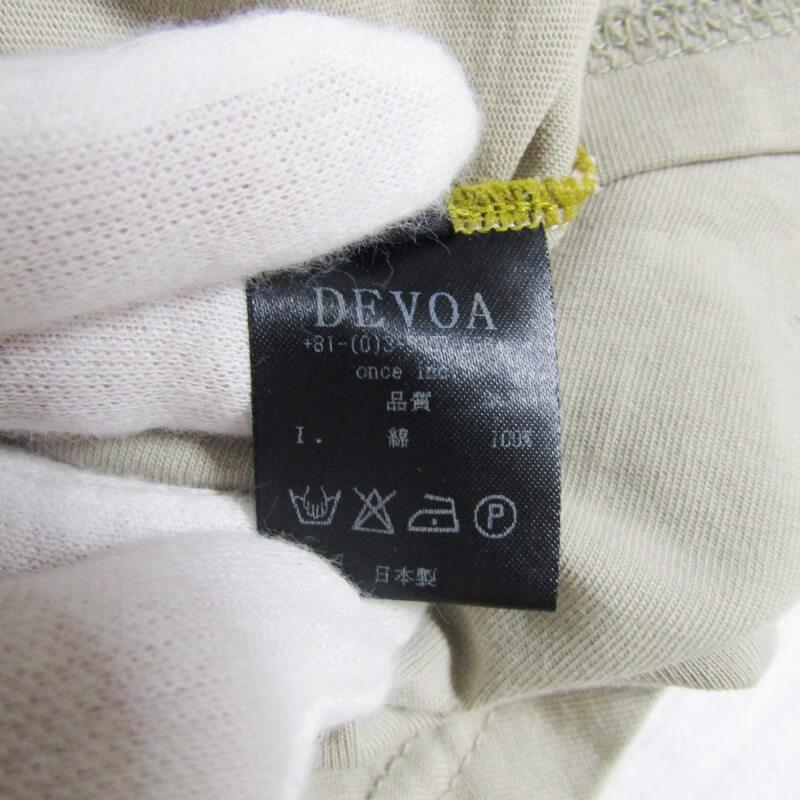 美品 DEVOA デヴォア 半袖Tシャツ プリント カットソー 日本製 Tee ベージュ 2 27109488 : クラシック - 通販 - Yahoo!ショッピング