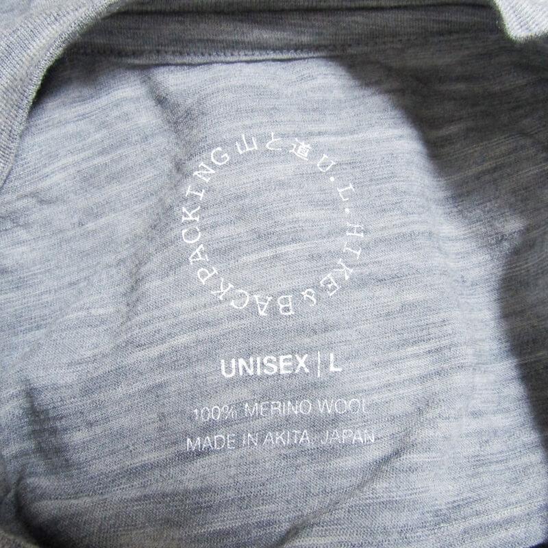 山と道 ヤマトミチ 長袖Tシャツ 100% Light Merino Long Sleeve メリノウール クルーネック 日本製 ライトグレー Gray Marl L 27109808 ...