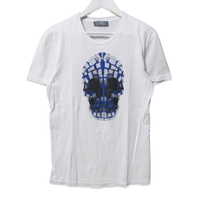Alexander McQueen アレキサンダーマックイーン 半袖Tシャツ THQN-BM1-1027 バスストップ期 スカル トルコ製 ホワイト M 27110089 : クラシック ...